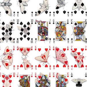 UNCUT SHEET - Cryptic Cards Full Deck Uncut Sheet - Playing Card Art of ...