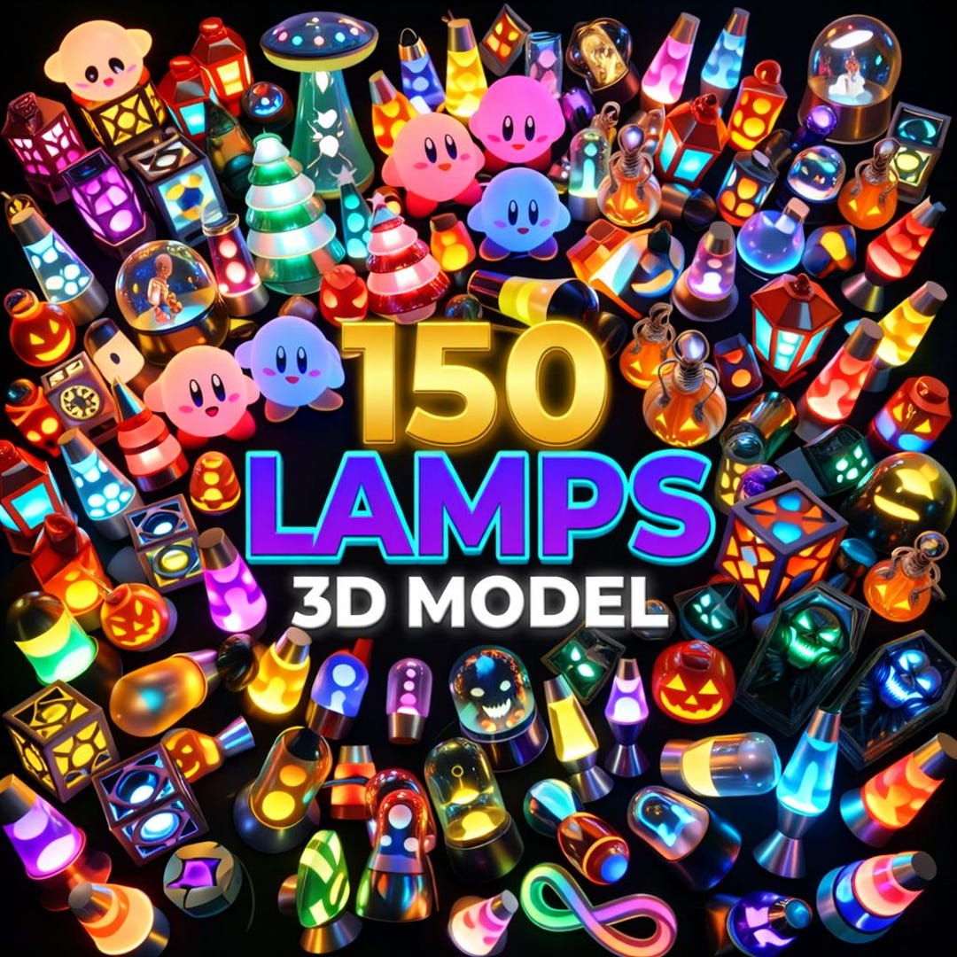 150+ Fantasy Lamp 3D Models | STL Files Bundle (digital Download) - Etsy