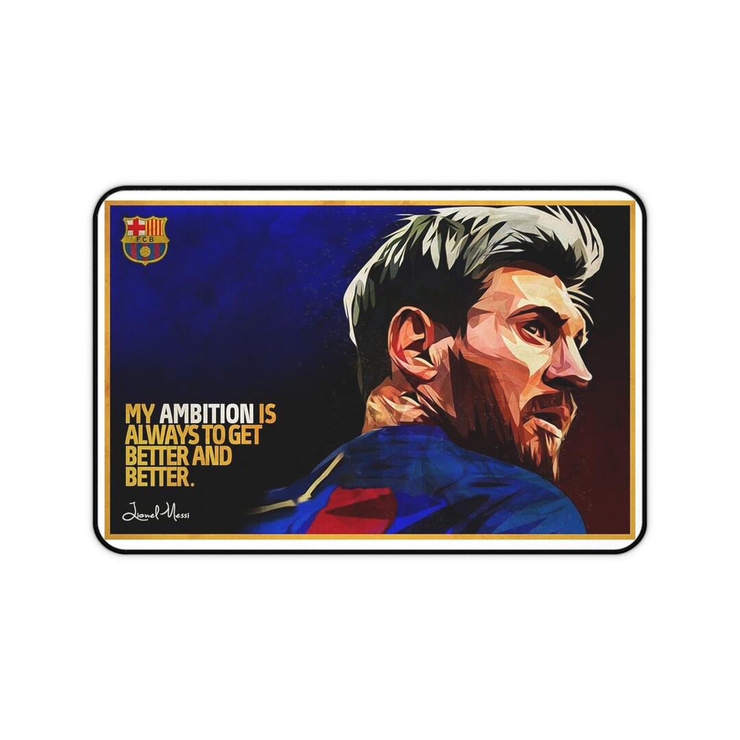 Lionel Messi Mouse Pad Desk Mat | Soccer Football Player Mousepad - Etsy