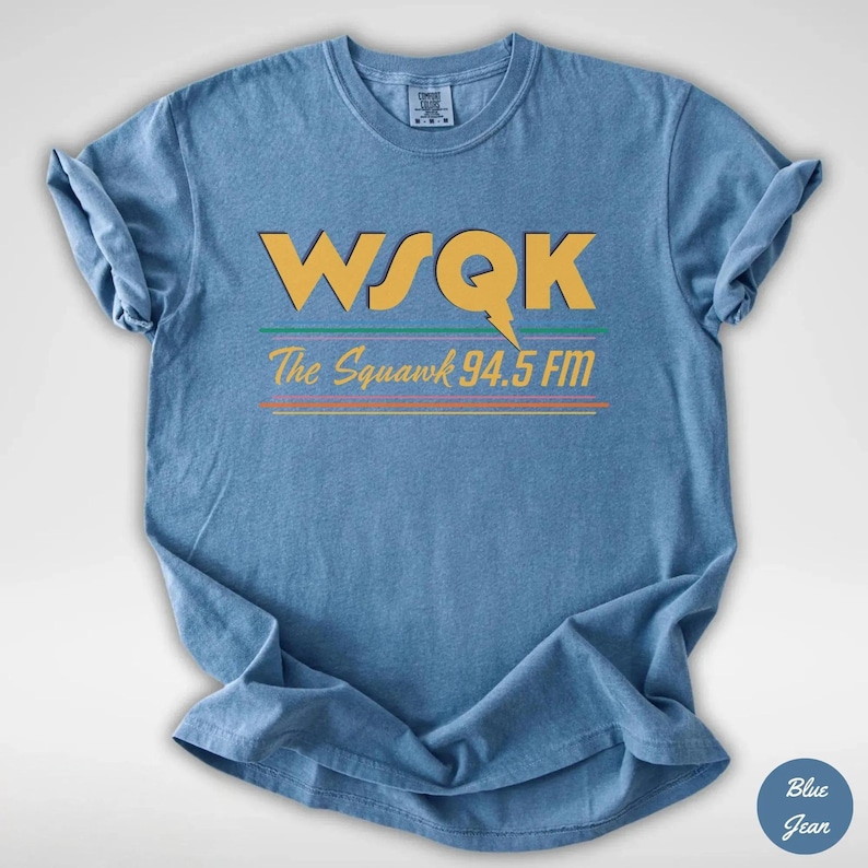 Wsqk the Squawk 94.5 PNG SVG, Retro FM Radio Design, 80s Sci-fi Movie ...