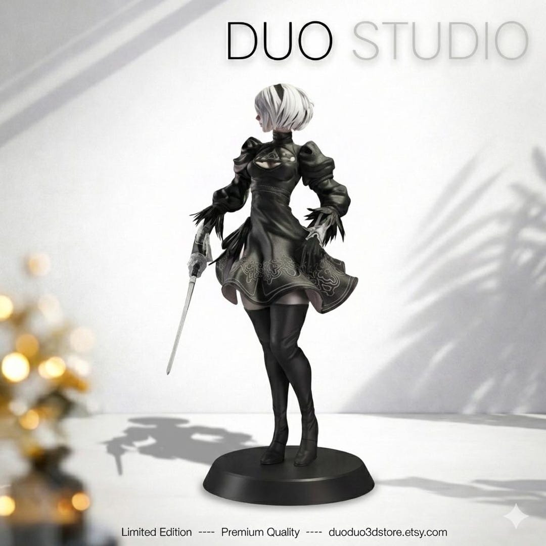 2B Nier:automata Standing Pose Statue 3D Print STL File | Digital ...