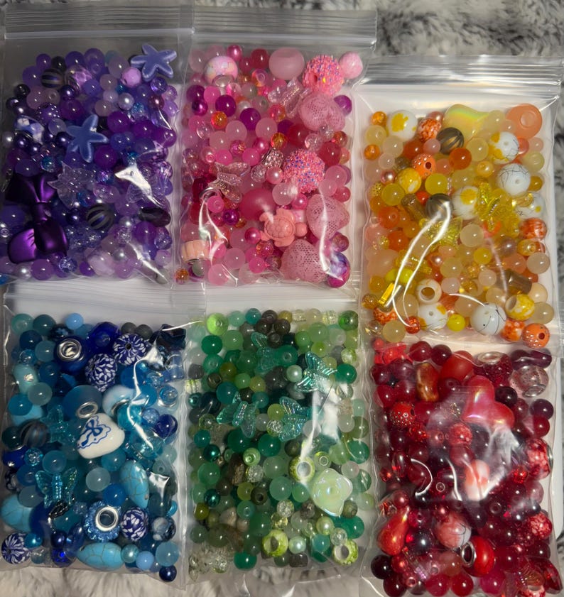 5.0 Oz Mixed Beads Bulk | Color Themed Beads | Jewelry Making Supplies ...