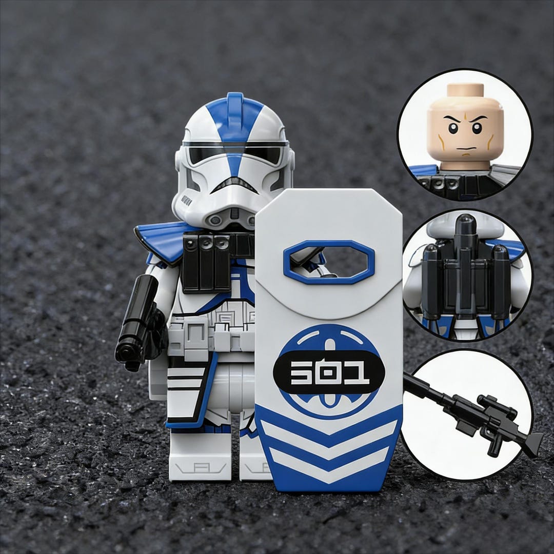 501st Clone Trooper Rex Legion Building Block Figures Star Wars Clone ...