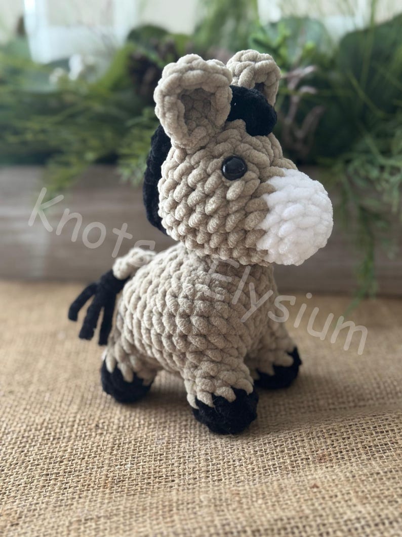Donkey With Mix & Match Accessories Amigurumi Crochet PDF Pattern - Etsy