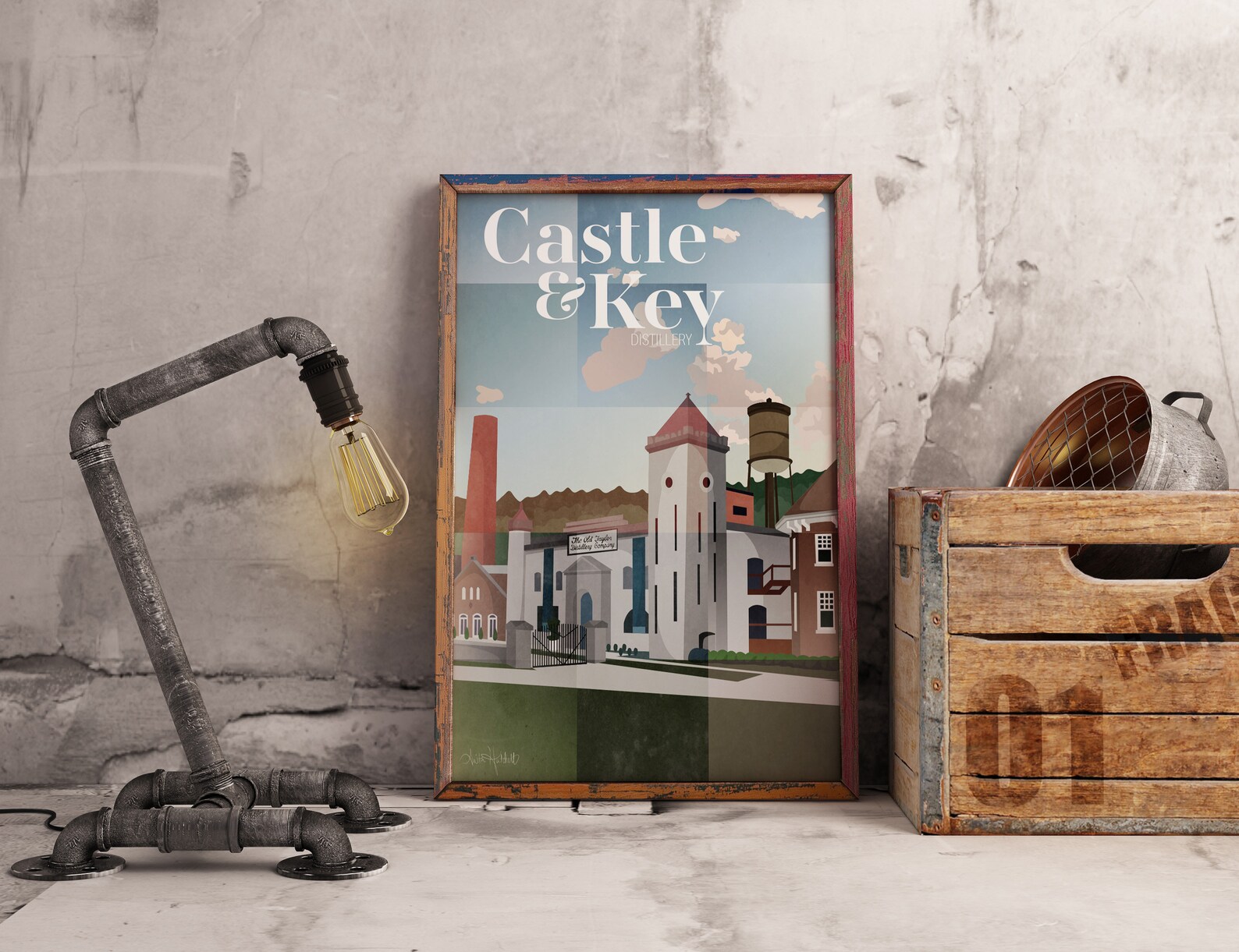 Castle and Key - Kentucky Bourbon Distillery Series - Etsy