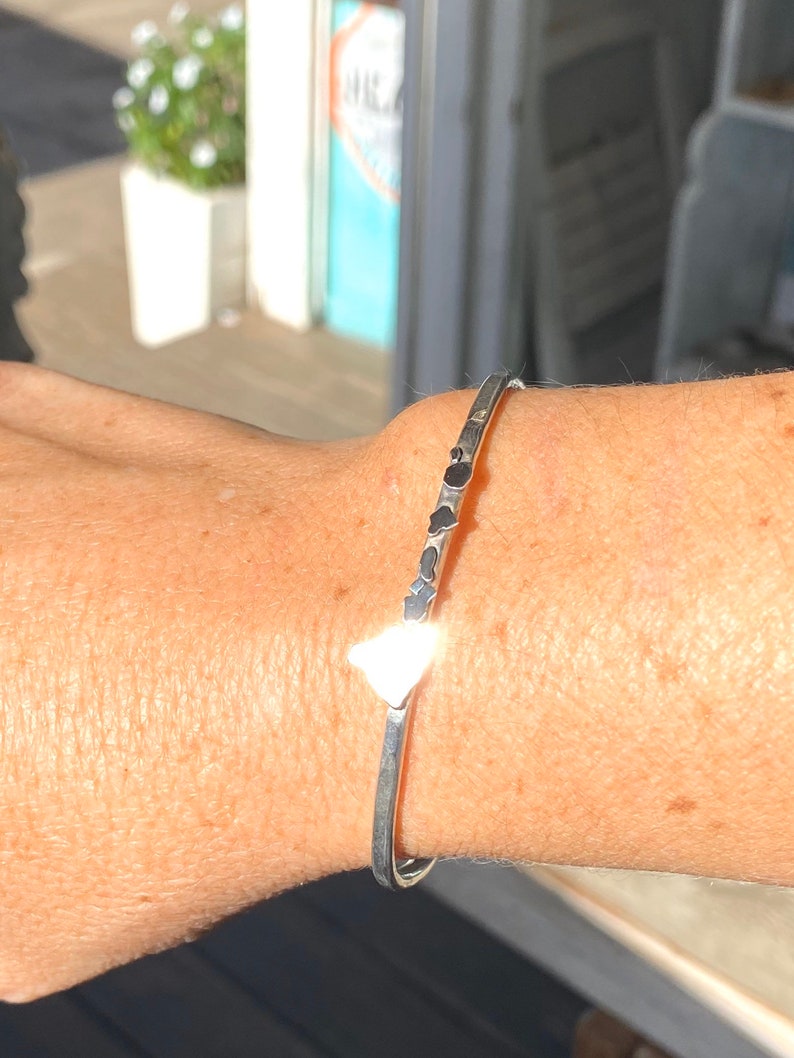 Hawaiian Islands Cuff Bracelet in Sterling Silver OR 14k GF - Etsy