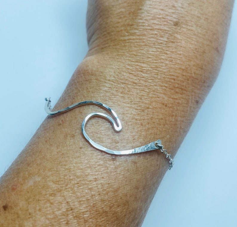Wave Bracelet Sterling Silver | Etsy