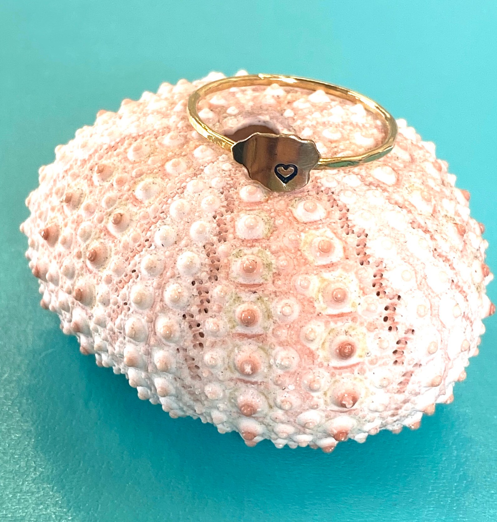 Kauai Heart Ring Hawaiian Island Ring Made to Any Size in - Etsy