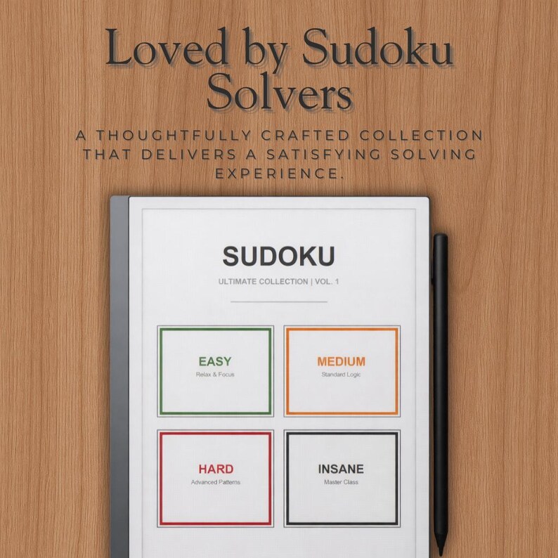 1,000 Sudoku for Remarkable 2/pro & Supernote | Ultimate Volume 1 ...