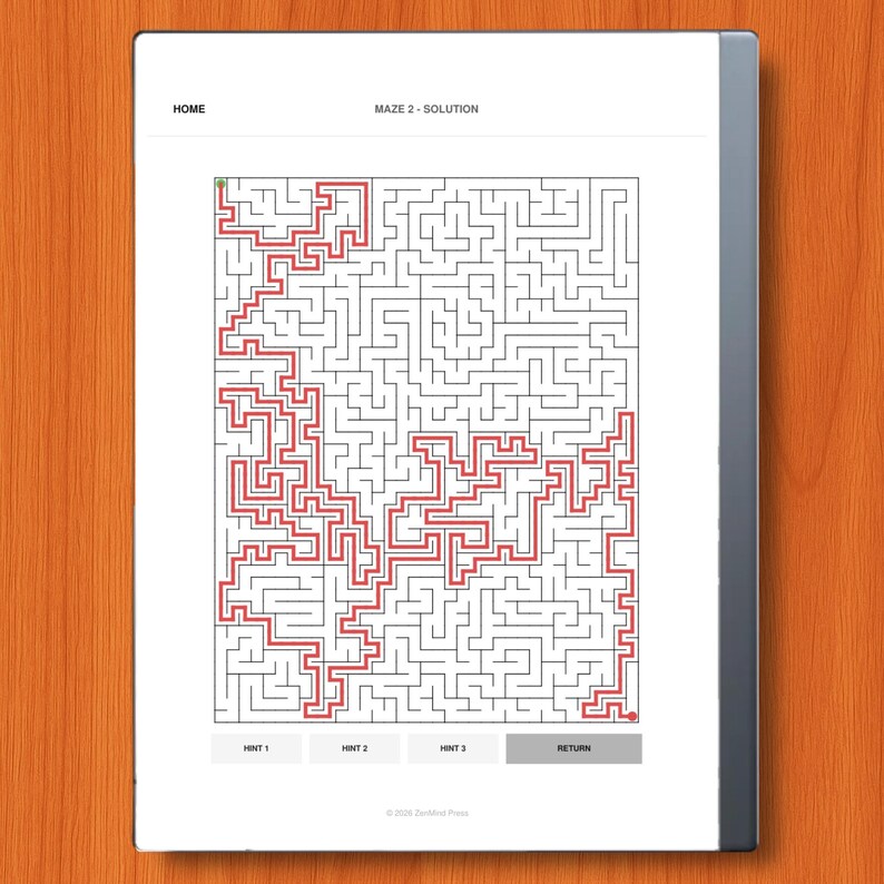Remarkable & Supernote Maze Puzzles Hard Rectangular | Interactive PDF ...