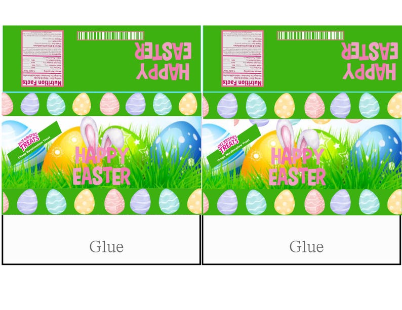 Easter Party Favor Template Bundle | Chip Bag, Capri Sun Label, Candy ...