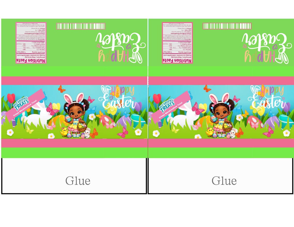 Easter Party Favor Bundle Template | Easter Chip Bag, Capri Sun Label ...