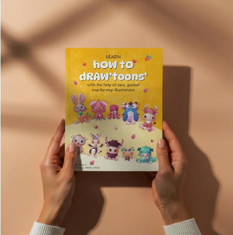 How to Draw Cartoons Guide – Step-by-step Drawing (PDF Pattern - Etsy