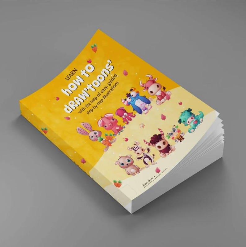 How to Draw Cartoons Guide – Step-by-step Drawing (PDF Pattern - Etsy