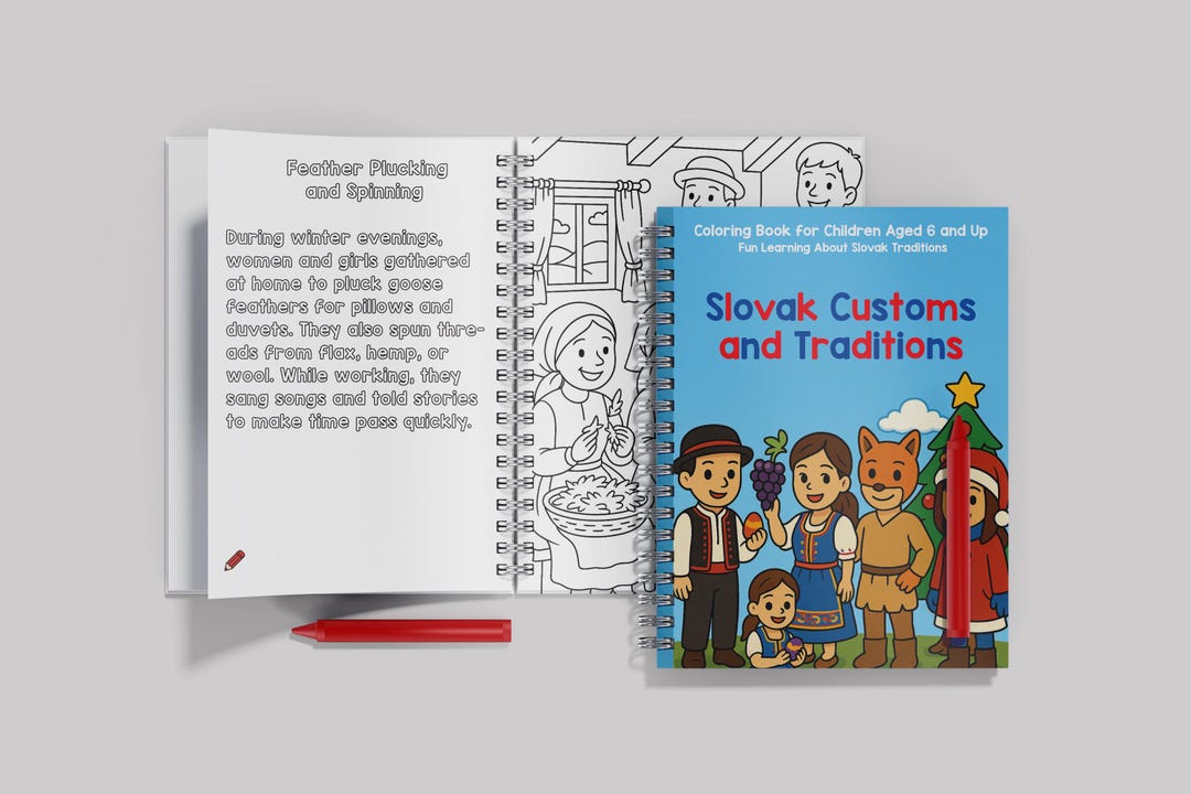 Folk Traditions Coloring Pages for Kids | Slovak Customs | Educational ...