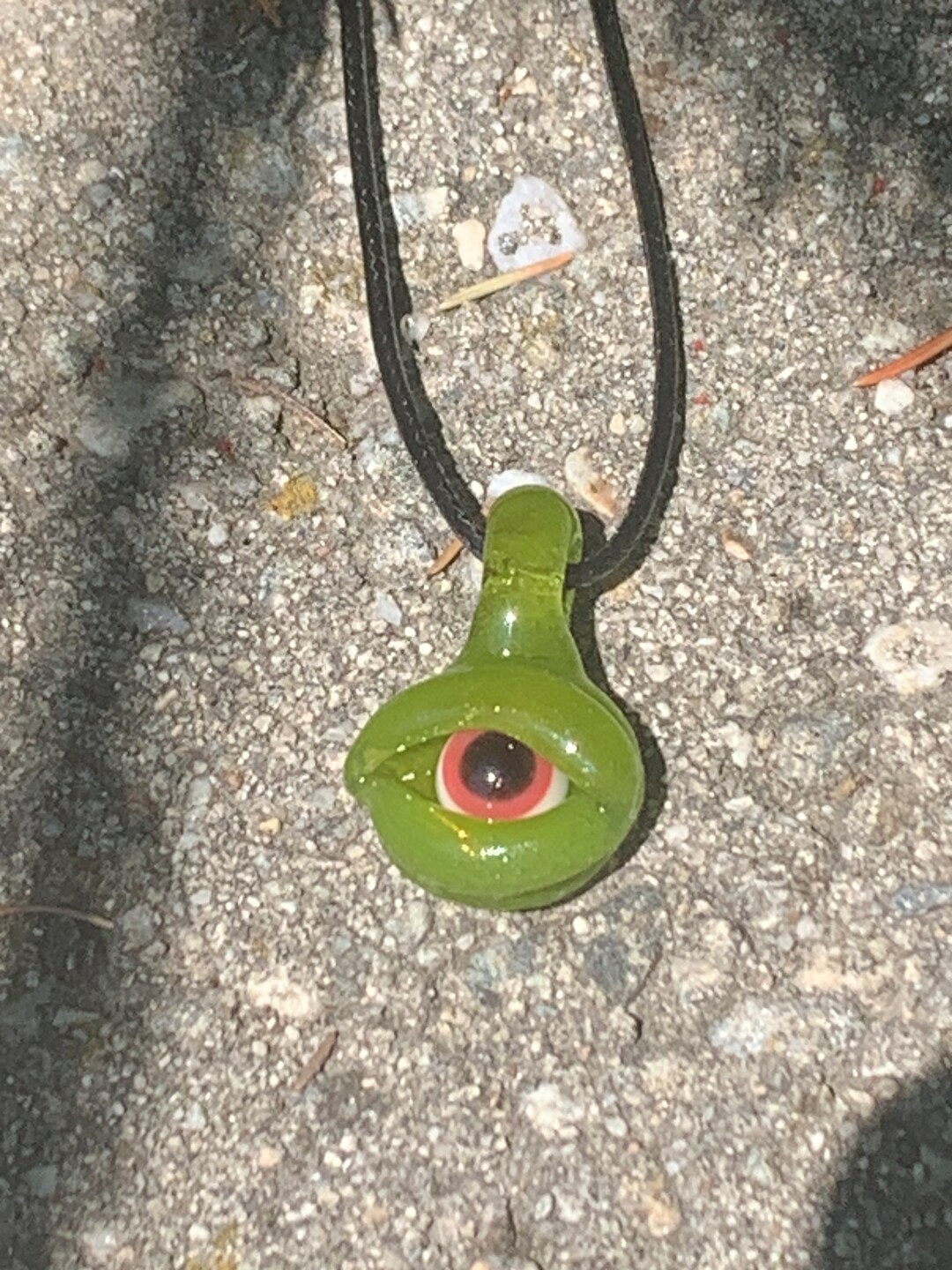 Green Evil Eye Ward Pendant - Etsy
