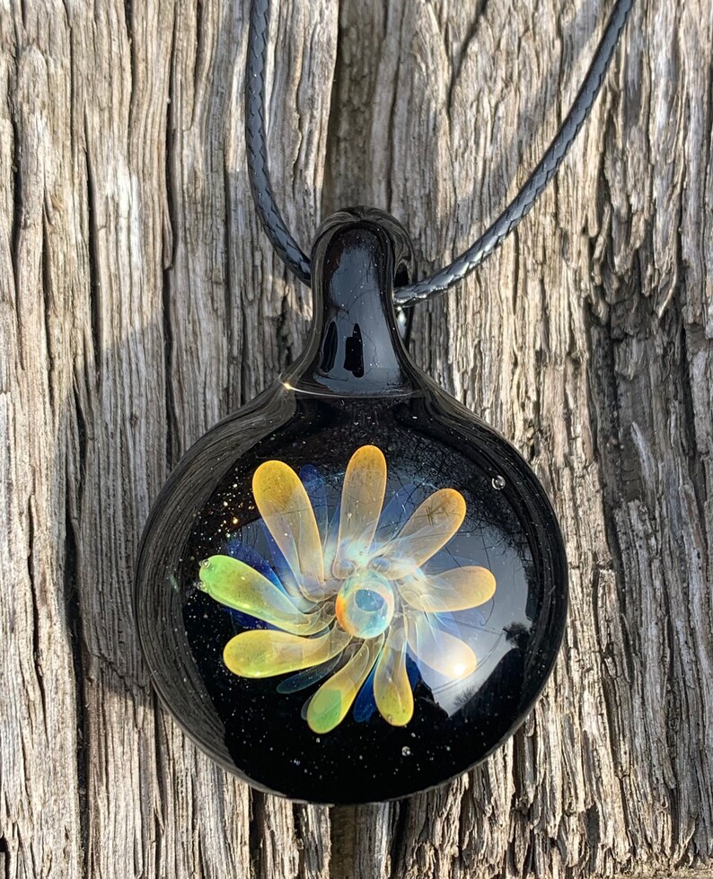 Gold and Silver Fume Implosion Pendant - Etsy