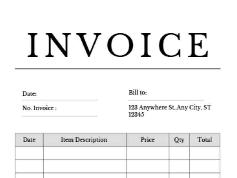 Editable Invoice Template for Canva – Small Business Billing (digital ...