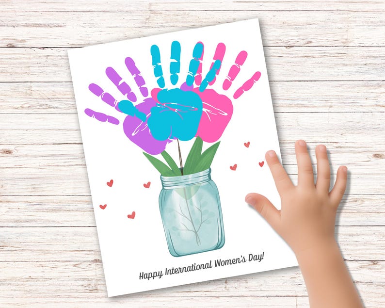 International Women's Day Handprint Craft, International Women's Day ...