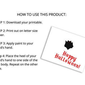 Halloween Handprint Bat Craft, Halloween Activity, Handprint Art ...