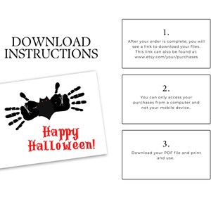 Halloween Handprint Bat Craft, Halloween Activity, Handprint Art ...