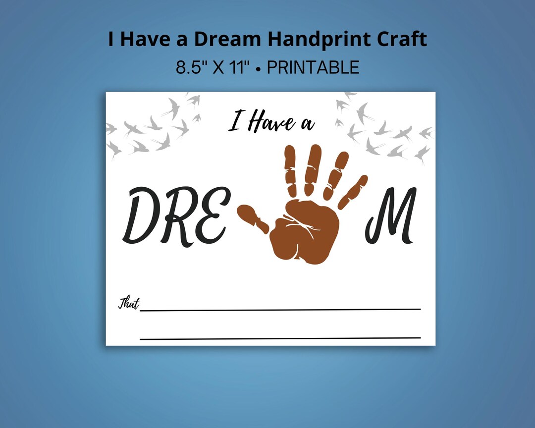 Martin Luther King Jr. Day Handprint Craft, MLK Day Handprint Craft ...