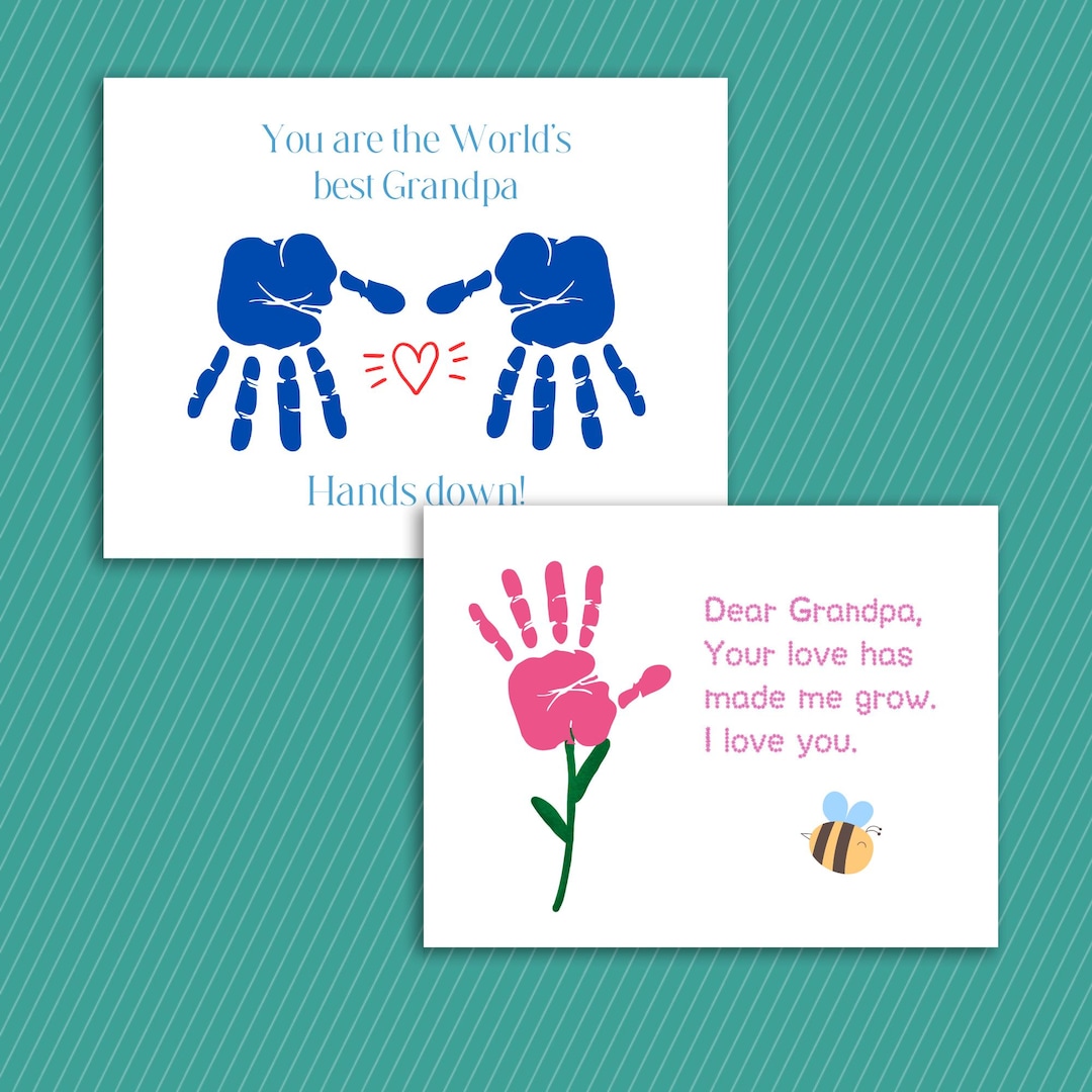 Grandpa Handprint Craft, Grandparent's Day Grandpa Handprint Craft ...