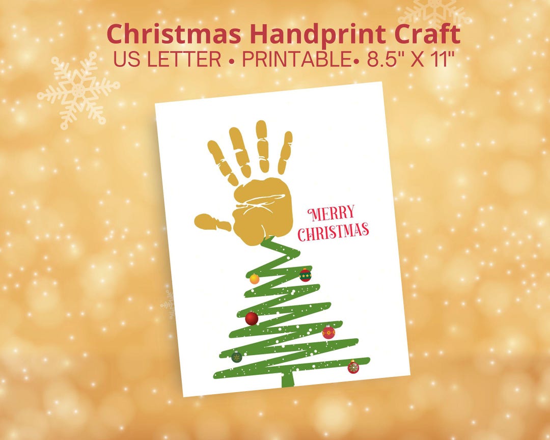 Christmas Handprint Craft, Handprint Keepsake, Daycare Activity ...