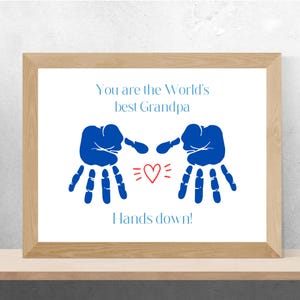 Grandpa Handprint Craft, Grandparent's Day Grandpa Handprint Craft ...