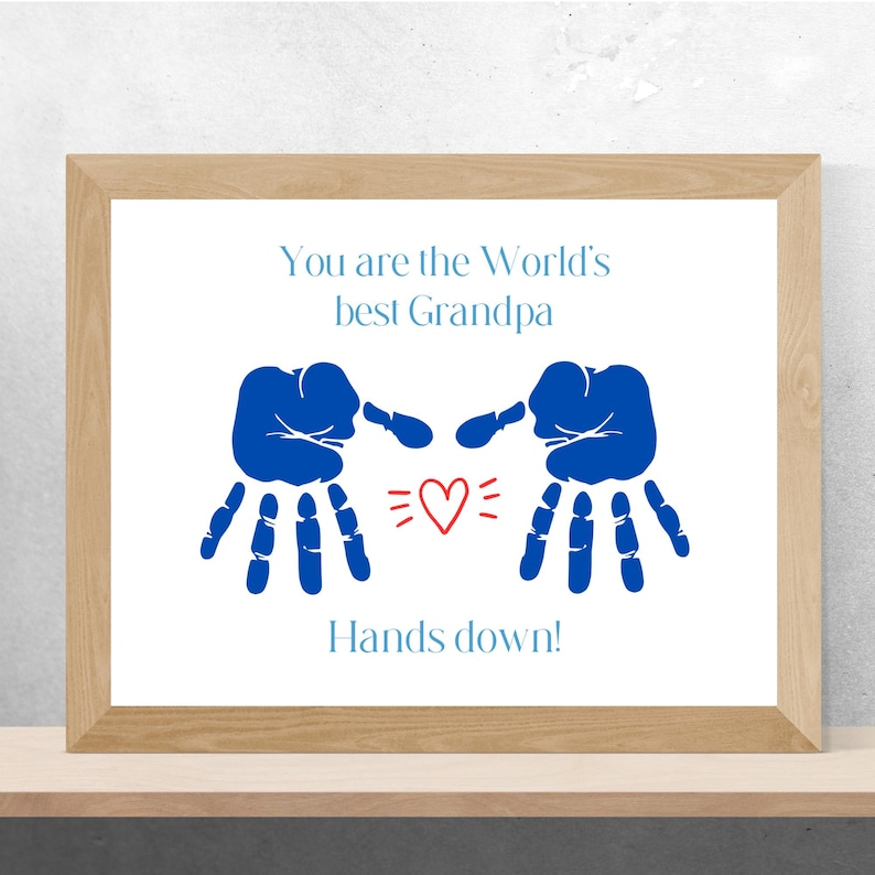 Grandpa Handprint Craft, Grandparent's Day Grandpa Handprint Craft ...