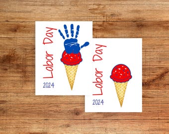 Labor Day Handprint, Labor Day Activity, Handprint Art, Patriotic ...
