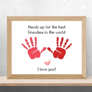 Grandma Handprint Craft, Grandparent's Day Grandma Handprint Craft ...