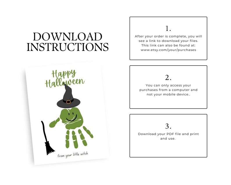 Halloween Witch Handprint Craft, Halloween Activity, Handprint Art ...