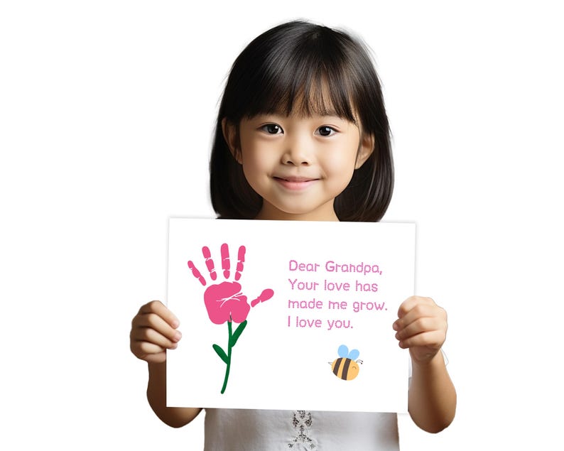 Grandpa Handprint Craft, Grandparent's Day Grandpa Handprint Craft ...