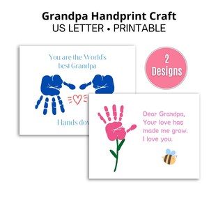 Grandpa Handprint Craft, Grandparent's Day Grandpa Handprint Craft ...