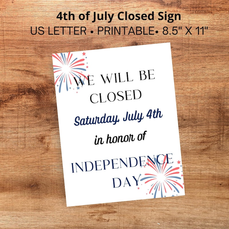 Holiday Closed Signs 2026 - Etsy