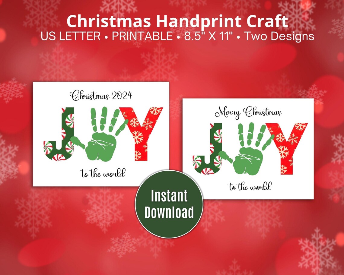 Christmas Handprint Craft, Handprint Keepsake, Daycare Activity ...
