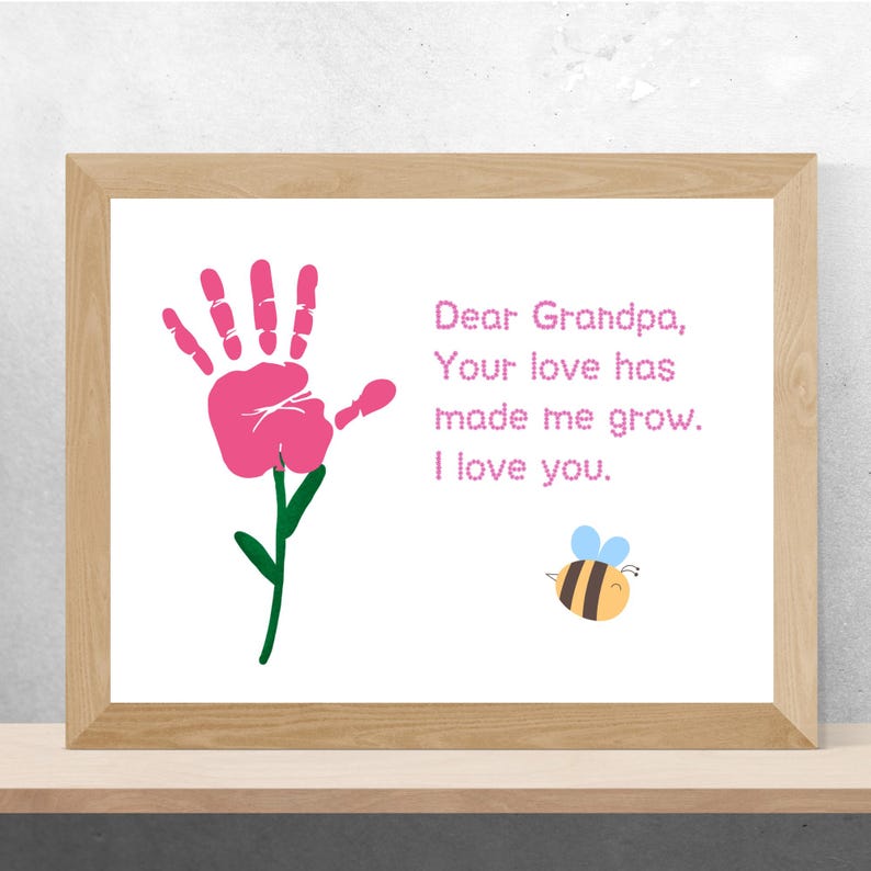 Grandpa Handprint Craft, Grandparent's Day Grandpa Handprint Craft ...