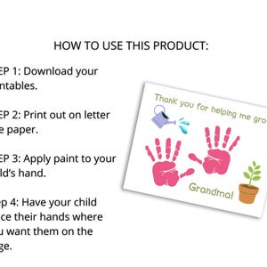Grandma Handprint Craft, Grandparent's Day Grandma Handprint Craft ...