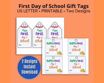 First Day of School Teacher Gift Tag From Student, Printable Back to ...