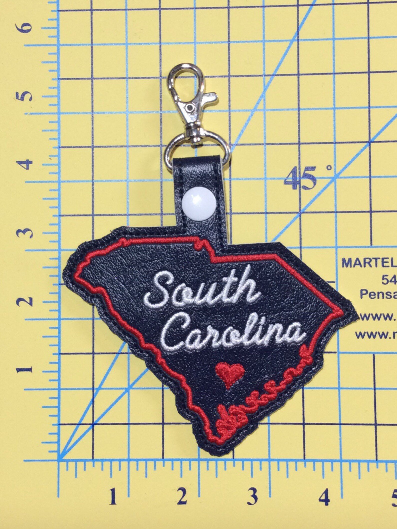 South Carolina State Snap Tab DIGITAL DOWNLOAD in the Hoop | Etsy
