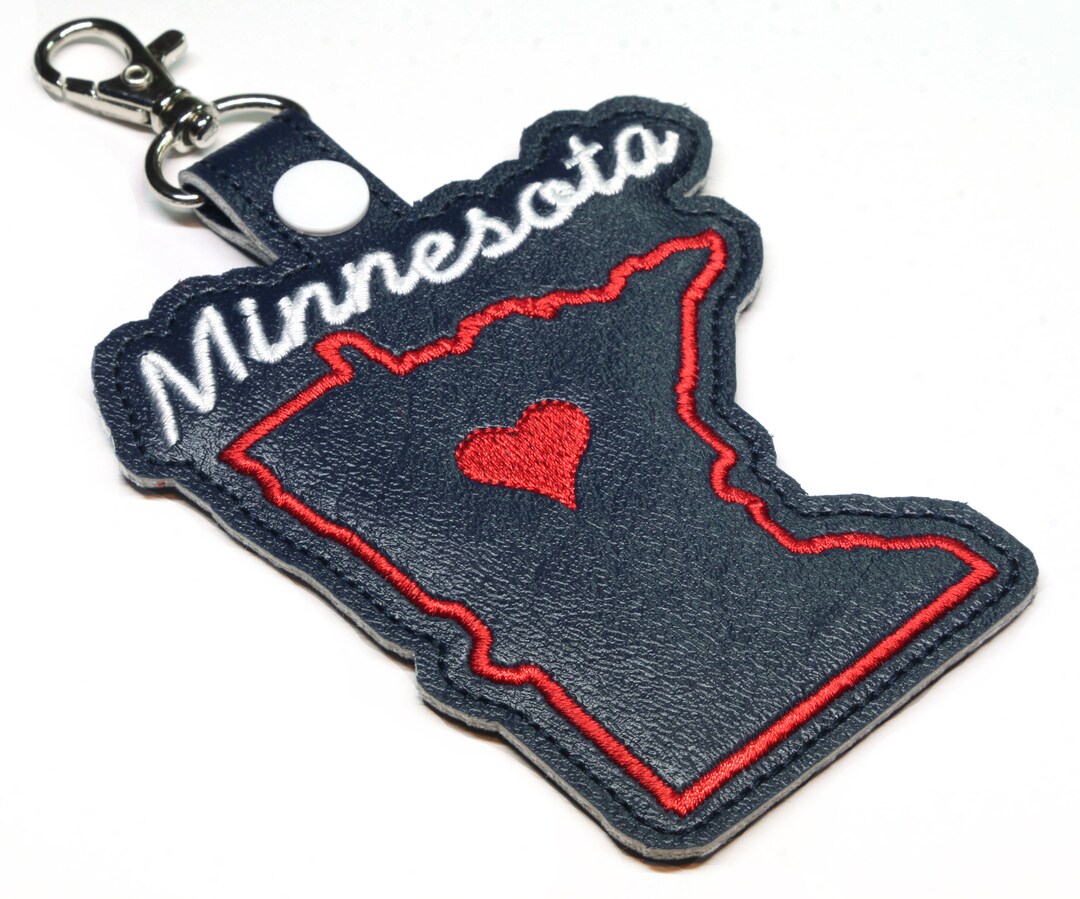 Minnesota State Snap Tab - DIGITAL DOWNLOAD - in the Hoop Embroidery ...