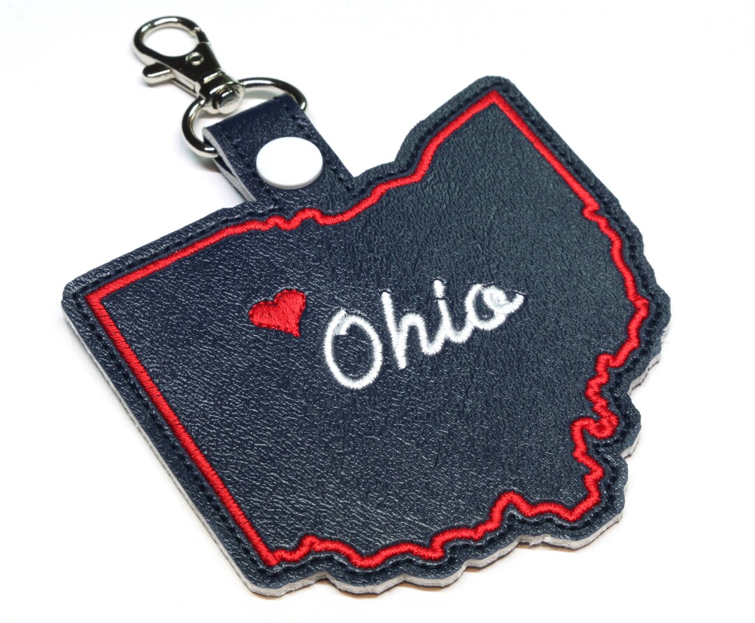 Ohio State Snap Tab - DIGITAL DOWNLOAD - in the Hoop Embroidery Machine ...