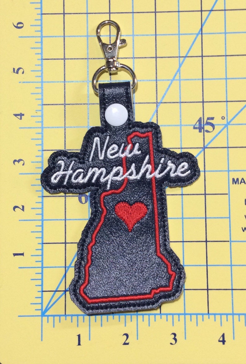New Hampshire State Snap Tab - DIGITAL DOWNLOAD - in the Hoop ...
