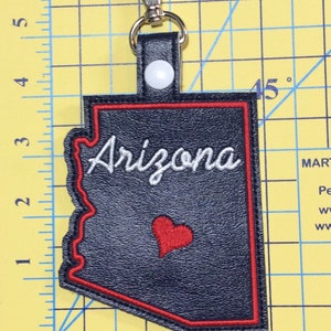 Arizona State Snap Tab - DIGITAL DOWNLOAD - in the Hoop Embroidery ...