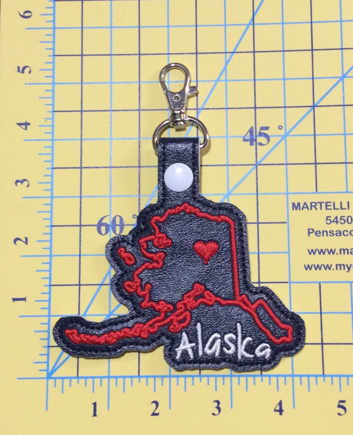 Alaska State Snap Tab DIGITAL DOWNLOAD in the Hoop - Etsy