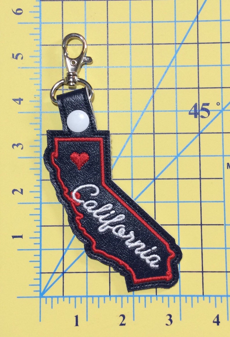 California State Snap Tab DIGITAL DOWNLOAD in the Hoop - Etsy