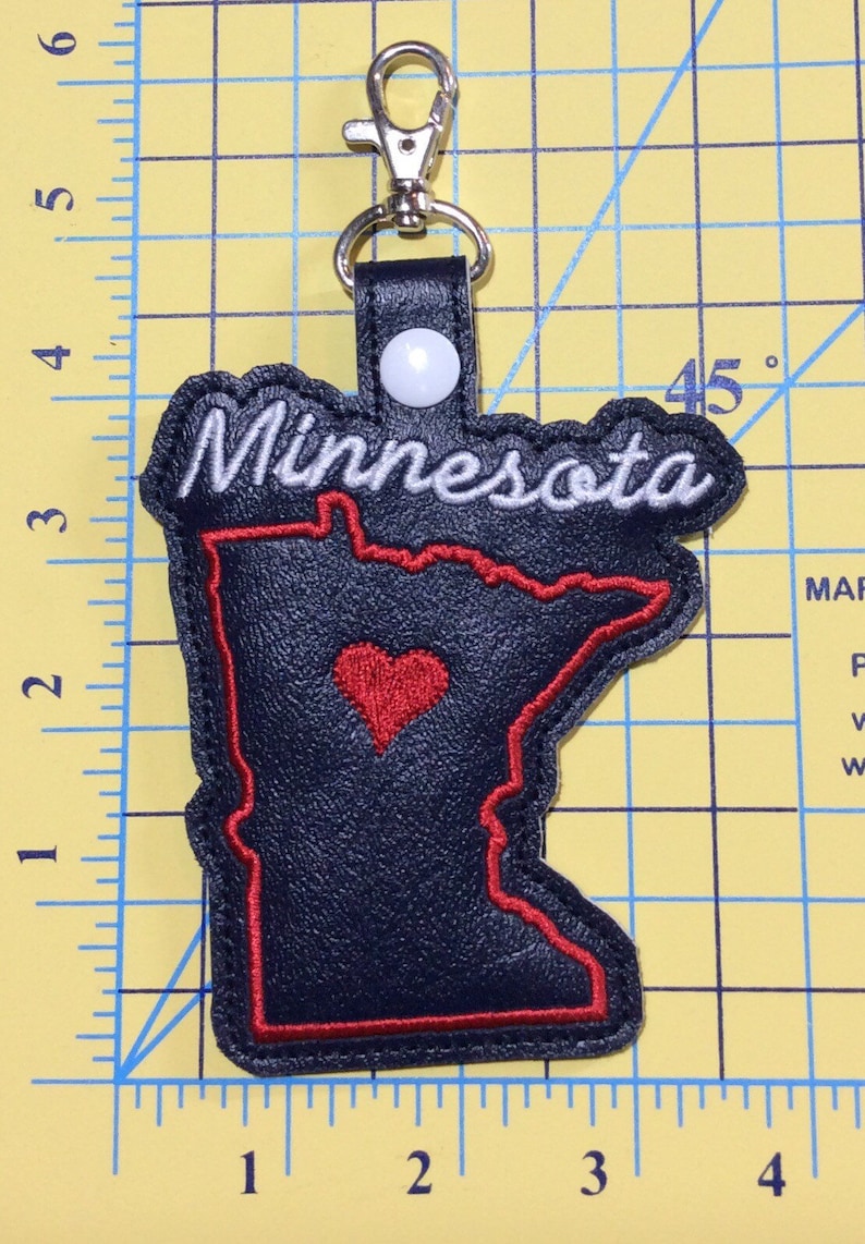 Minnesota State Snap Tab DIGITAL DOWNLOAD in the Hoop - Etsy