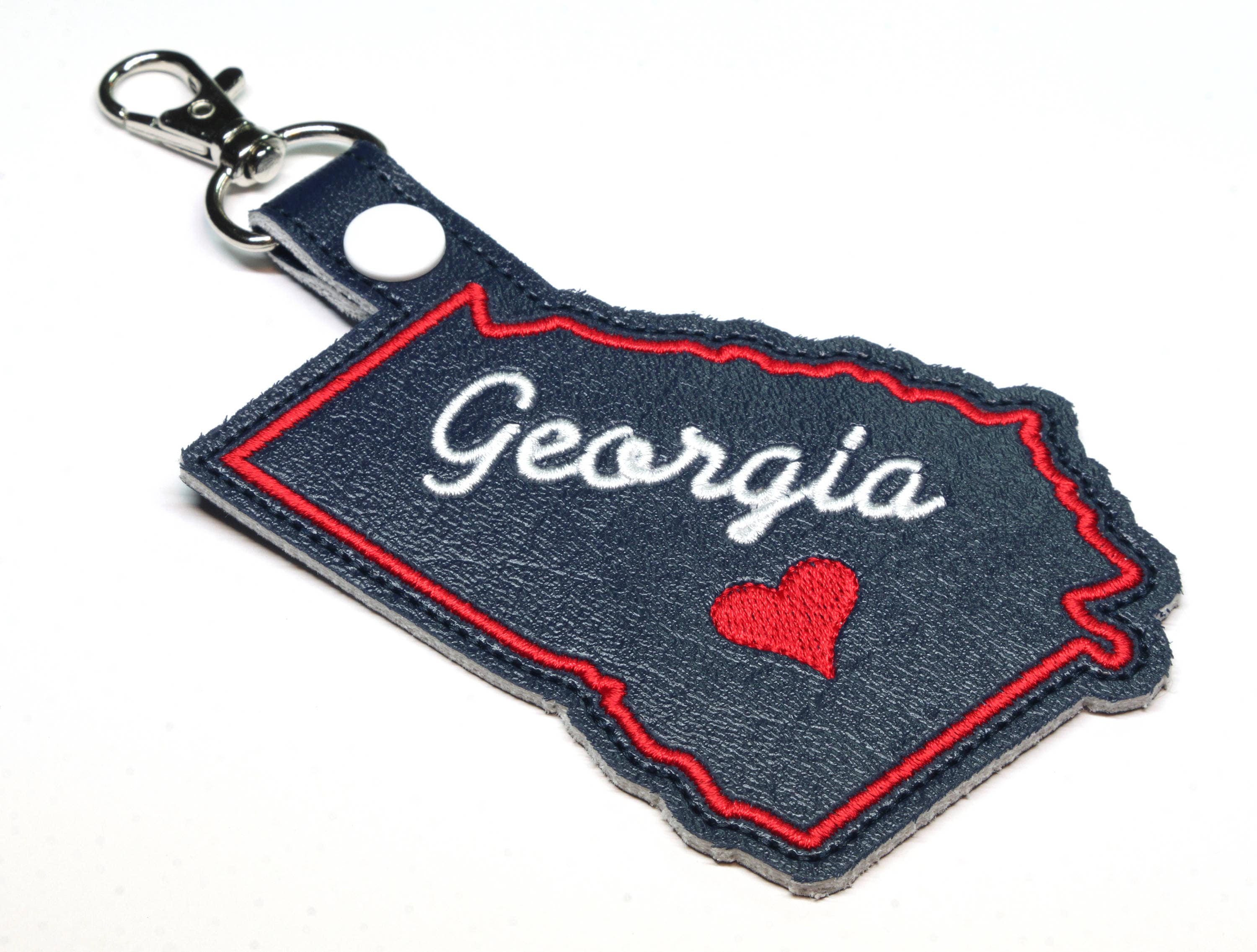 Georgia State Snap Tab - DIGITAL DOWNLOAD - in the Hoop Embroidery ...