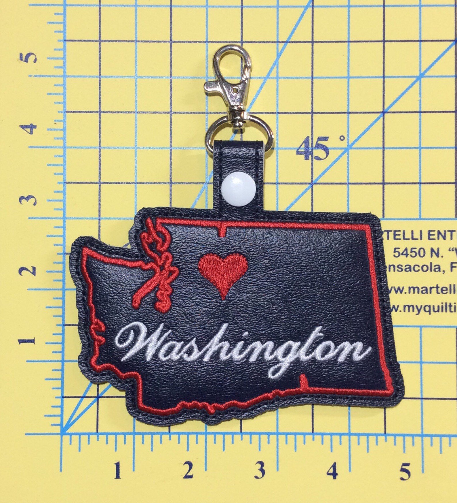 Washington State Snap Tab DIGITAL DOWNLOAD in the Hoop - Etsy